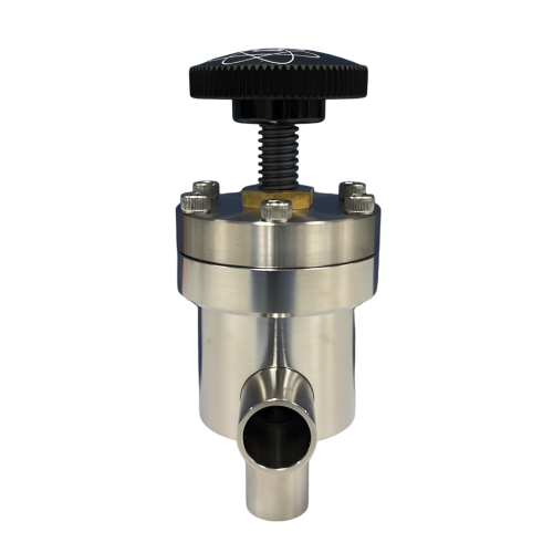 UHV Angle Valve 0.75" (19.05mm) Port, Manual actuator, 1-1/3" (34mm ...