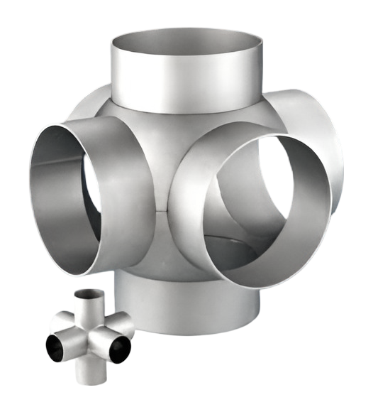 MDC 6-Way Cross 8" (203 mm) OD Sphere Body | Type 304 Stainless Steel ...
